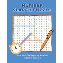 Number Search Puzzles For Adults: Number Find Puzzle Books For Adults ...