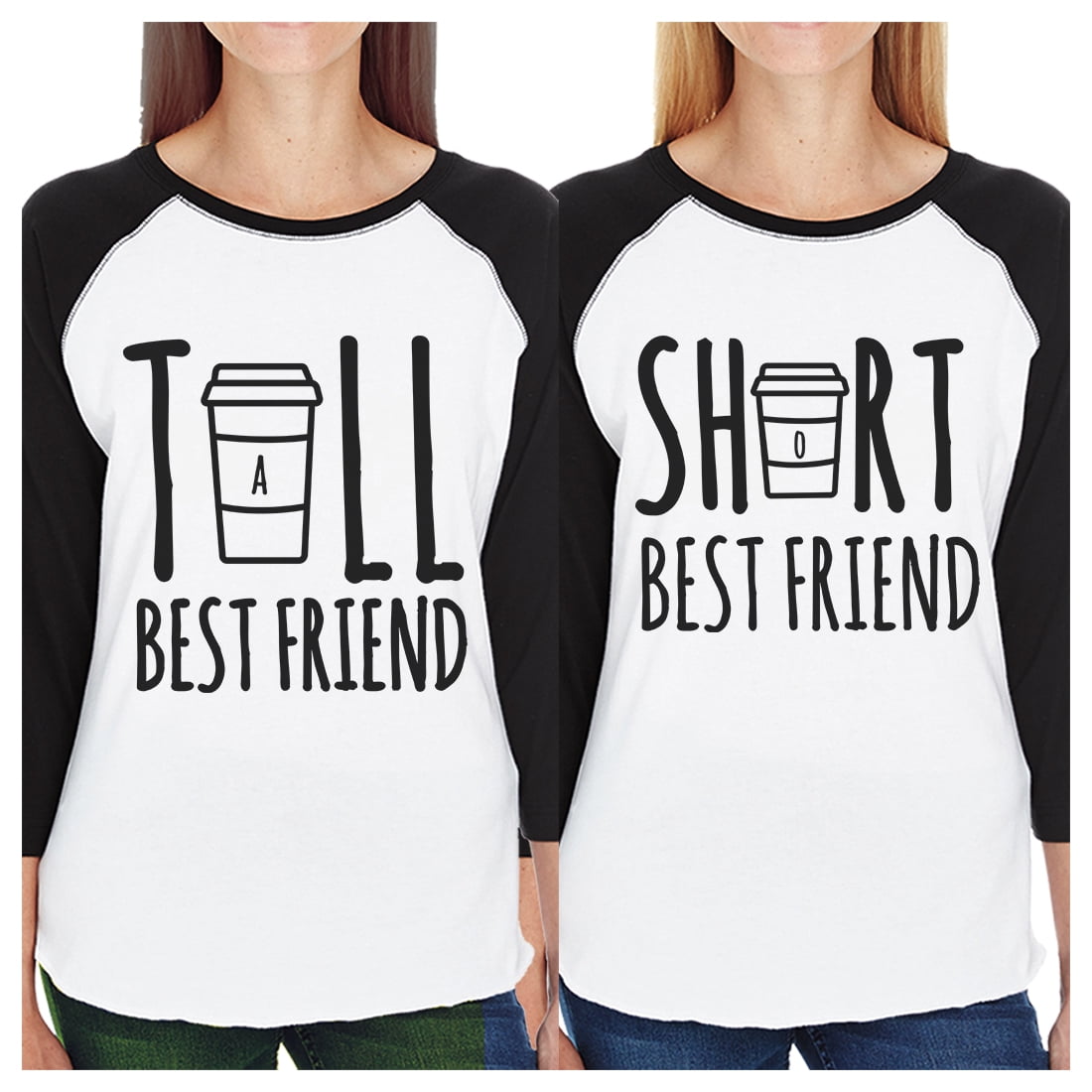 365 Printing - Tall Short Cup BFF Gift Matching Baseball Jerseys For ...