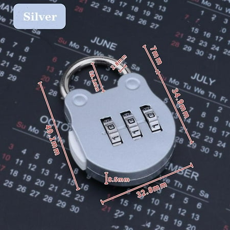 Three-digit Number Combination Padlock Cartoon Shape Waterproof Lock ...
