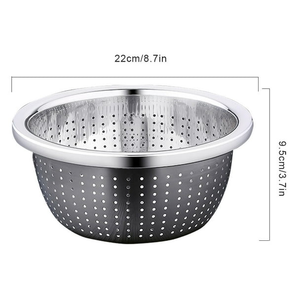facefd Small Holes Strainer Thicken Stainless Steel Strainer Vegetables ...