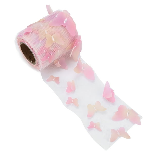 Tela de tul, rollo de tul, cinta de tul de tres colores, tul brillante ...