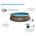 Open Box Funsicle 12ft x 36in Round QuickSet Designer Above Ground Pool ...