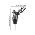 2Pcs Steel Deer Head Wine Bottle Pour Spouts with Leak Proof Stopper ...