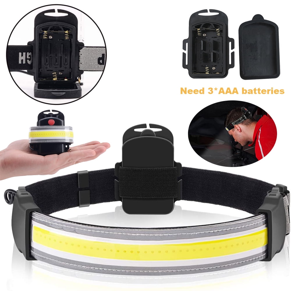 SUTENG LED Headlamp, 220° Wide Angle Headlamp Flashlight Waterproof ...