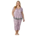 Secret Treasures Womens Sleepwear 2 Piece Knit Short Sleeve Top And