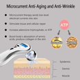 4D Microcurrent Facial Massager Roller USB Rechargeable Face Lift ...