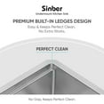 Sinber 32" x 19" x 10" Undermount Single Bowl Workstation Kitchen Sink ...