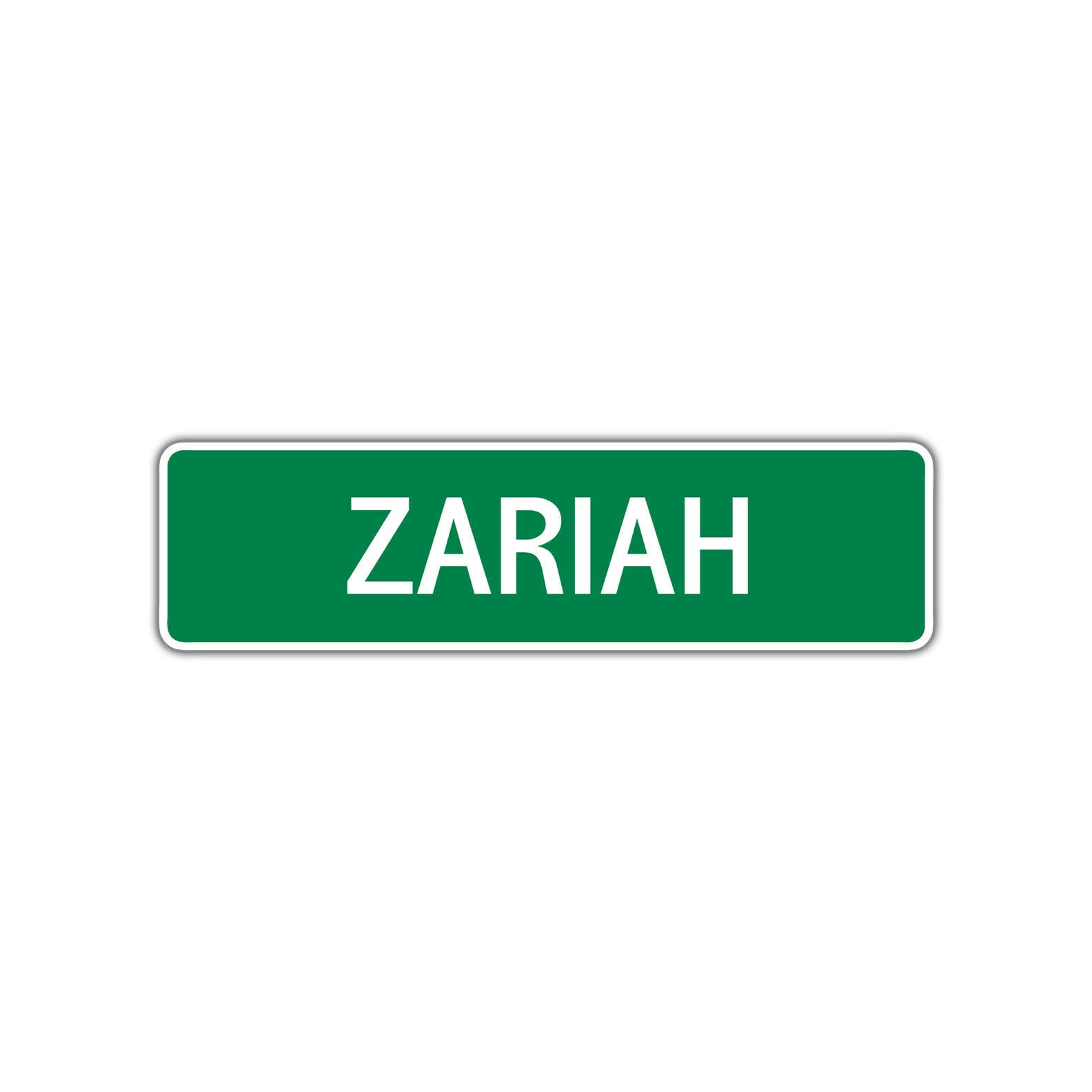 Zariah Girls Children Name Letter Printed Plaque Decoration Indoor ...