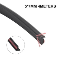 Ossuret Universal 4M Rubber Car Door Window Seal Protector Strip ...
