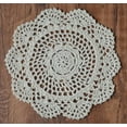 10 Hand Crochet Round Lace Doilies Lot French Country Table Coasters ...