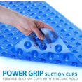 SlipX Solutions 39 x 16 Extra Long Vinyl Non-Slip Bath Mat in ...