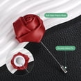 24-Pack Flower Lapel Pins for Men, Rose Boutonnieres Pin Groom Wedding ...