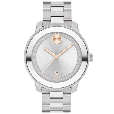 Movado Bold Evolution Women's Watch, Silver Stainless Steel, 3600821 ...