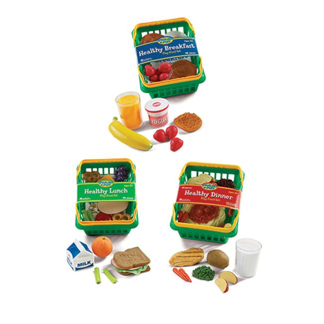 Learning Resources LER5340 Play Set Healthy Foods Set Of 55 Bundle ...