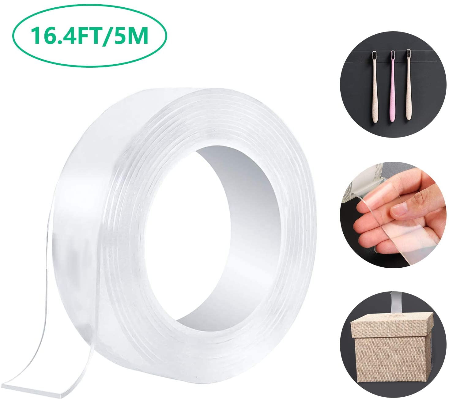 Traceless Transparent Gel Mat Tape Double Sided Adhesive Grip Tape,Nano ...