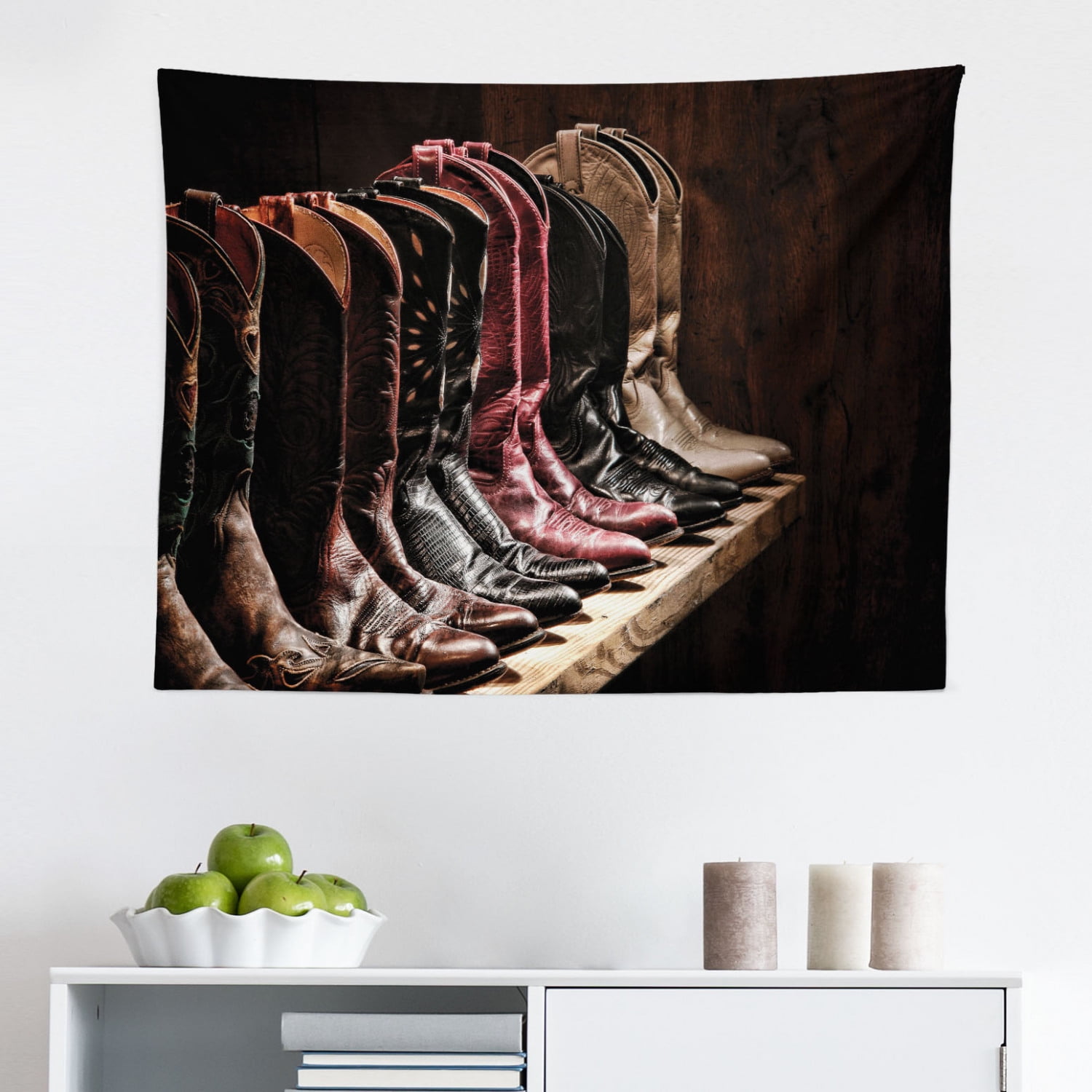 Western Tapestry, Horse in Monument Valley Open Sky Clouds Arizona ...