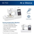 Brother SE700 Beginner Home Sewing and Embroidery Machine with Bonus ...