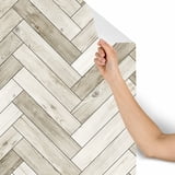 MuralsPrint Wood Parquet Removable Wallpaper - 10'ft H x 24''inch W ...