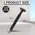 YANTONG 120 Pcs 3 Inch Vinyl Shutter Fastener Window Panel Peg Lok Pin ...