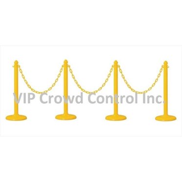 VIP Crowd Control, 6 Gold Crown Rope Stanchions + 4 Black Velour Ropes ...