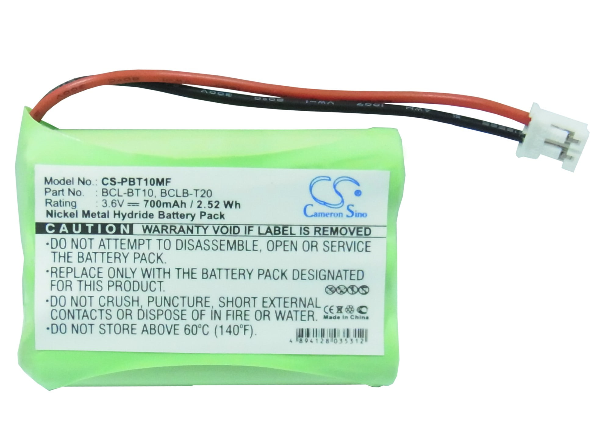 700mAh Mobilteil BCL-BT10 BCL-BT20 Battery for BCL-D20 - Walmart.com