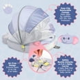 Mambobaby Baby Pool Float with 3D Canopy and Carrier- Blue - Walmart.com