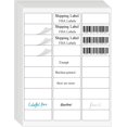 1x2-5/8 Inch White Matte Mailing Labels 30 UP, Blank Sticker Sheets for ...