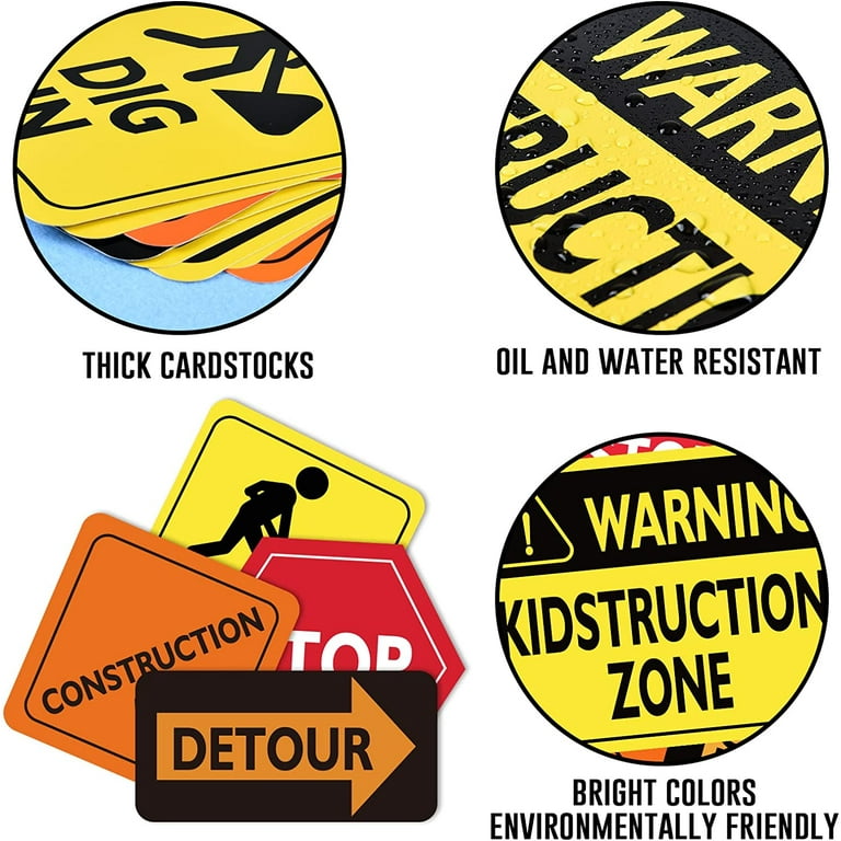 Construction Zone Party Signs