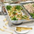 36 Pcs Gold Stainless Steel Serving Utensils Set for Buffet Parties ...