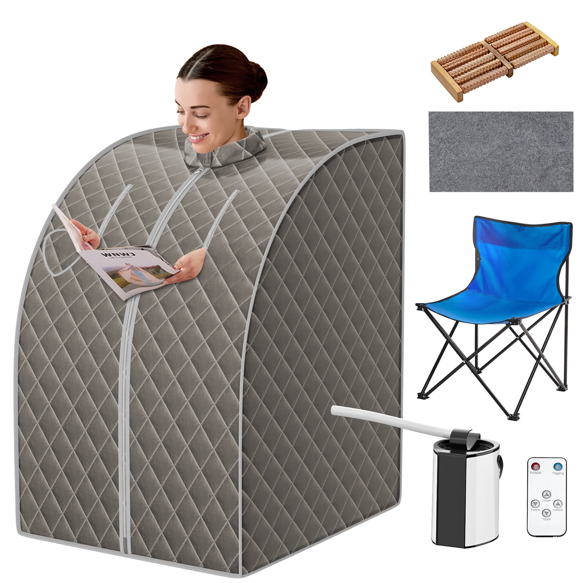 Click here for Costway Portable Steam Sauna W/ 9-Gear Adjustable... prices