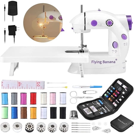 Mini Sewing Machine with Upgrade Extension Table, Portable Adjustable 2 ...