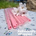 MOON, Disposable Heart Drinking Straws, Pink Heart Shape, 200 Count ...