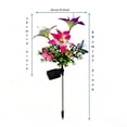 Honmine Solar Powered LED Flower Lamp for Outdoor Courtyard, Plug In ...
