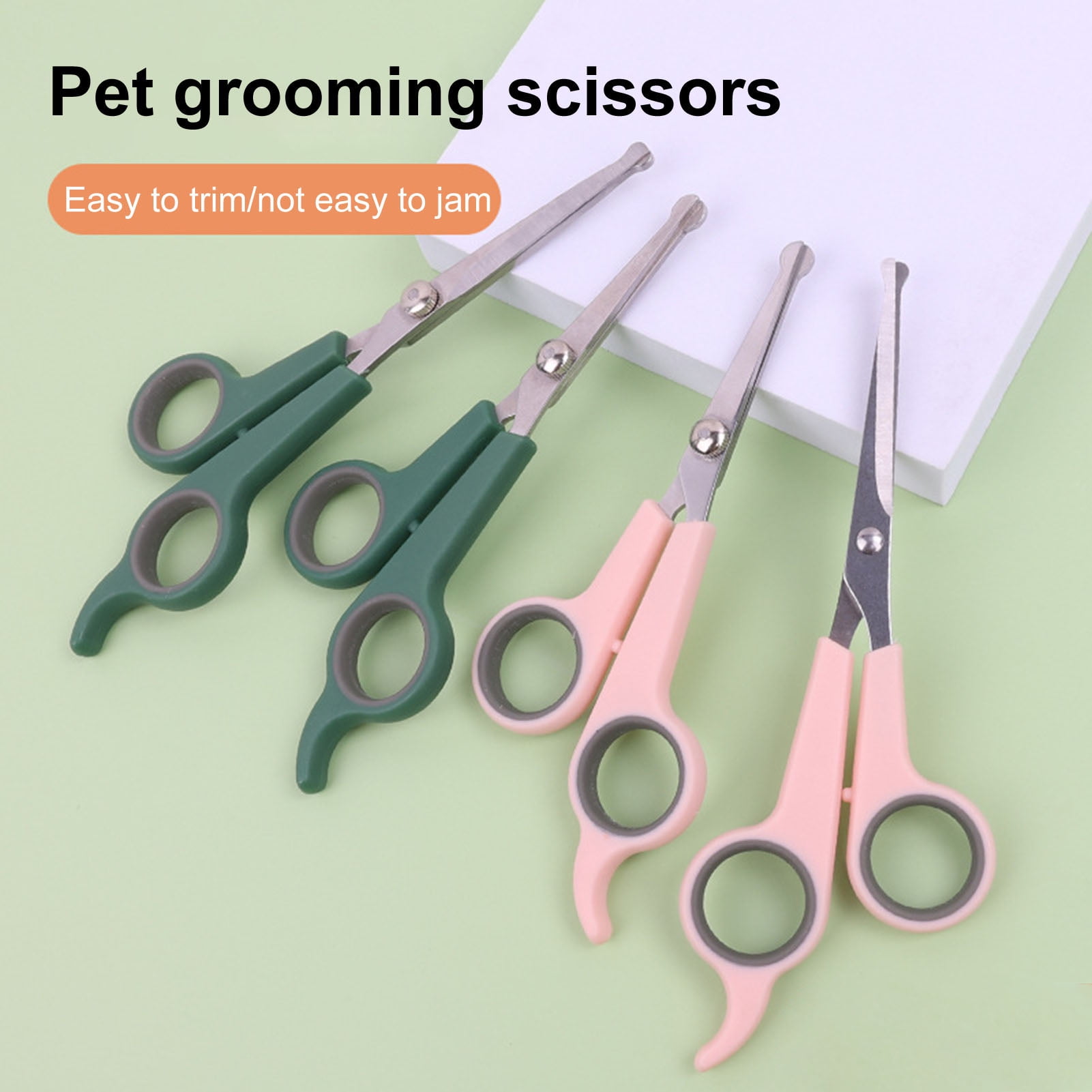 Waroomhouse Pet Beauty Scissors Professional Round Tip Safety Shearing ...