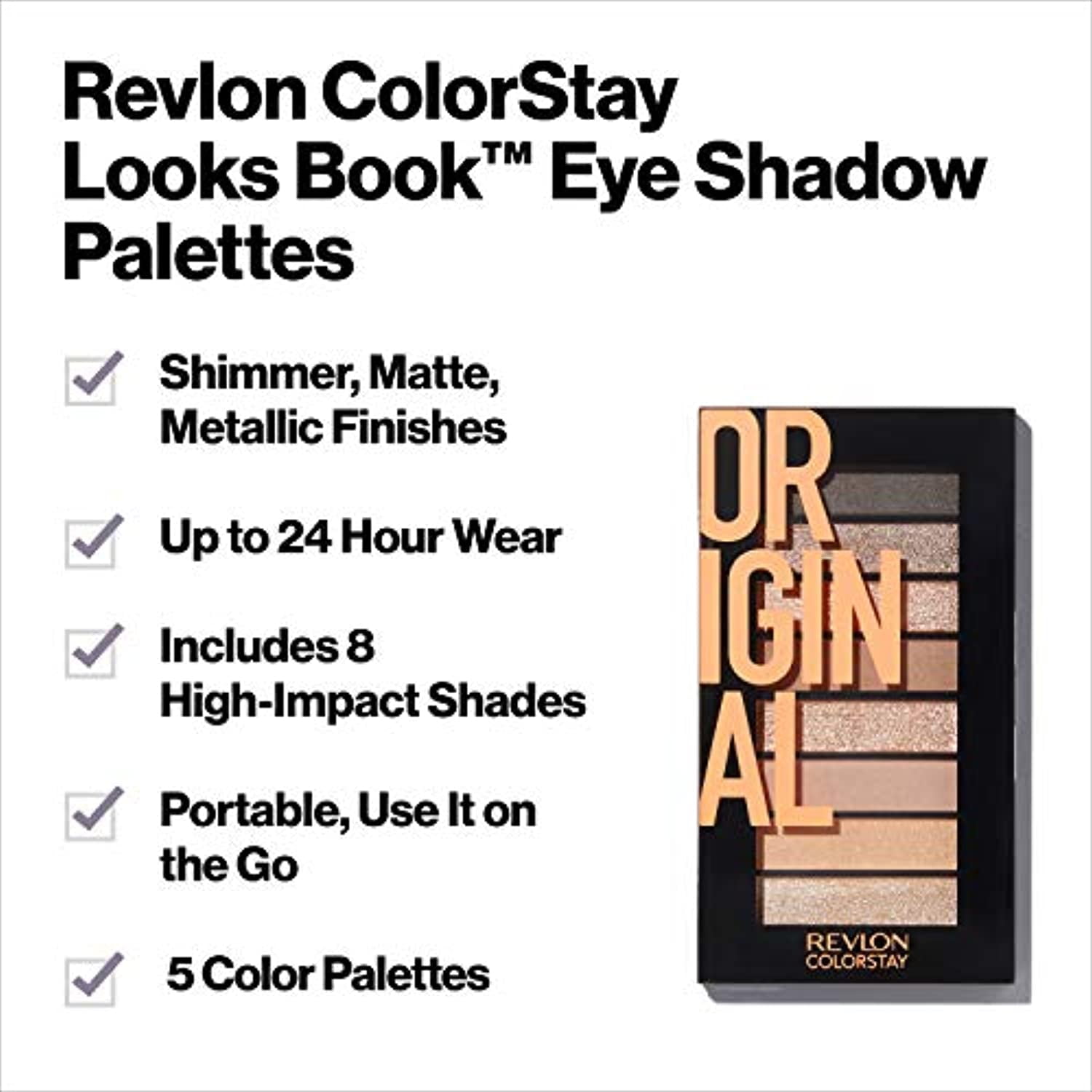 Revlon Colorstay Looks Book Eyeshadow Palette, Longwear Vibrant Eye ...