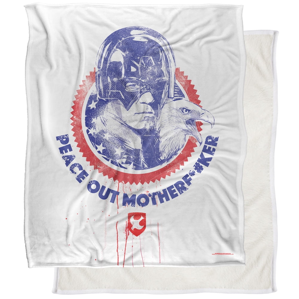 Peacemaker Blanket, 50x60 Peace Out Mother Fer Stamp Silky Touch Sherpa ...