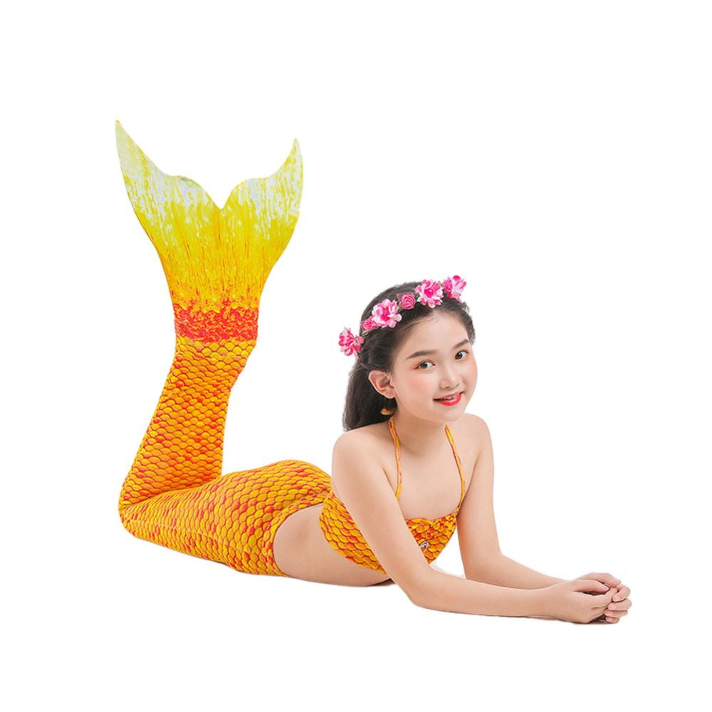 Global Fashion 3Pcs Girl Swimmable Mermaid Tail Swimwear Bikini global-fashion-3pcs-girl-swimmable-mermaid-tail-swimwear-bikini