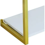 Floating Shelves Wooden Wall Mounted Storage Rack 3-Tier Gold - Walmart.com