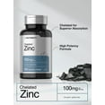 Horbaach Chelated Zinc Supplement, 100mg Tablets, High Absorption ...