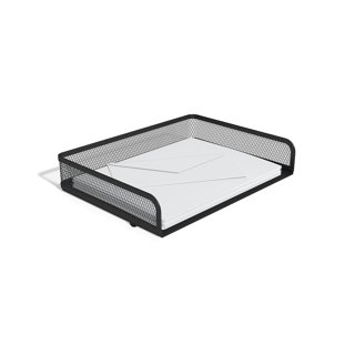 TRU RED Side Load Stackable Plastic Letter Tray White TR55328 - Walmart.com