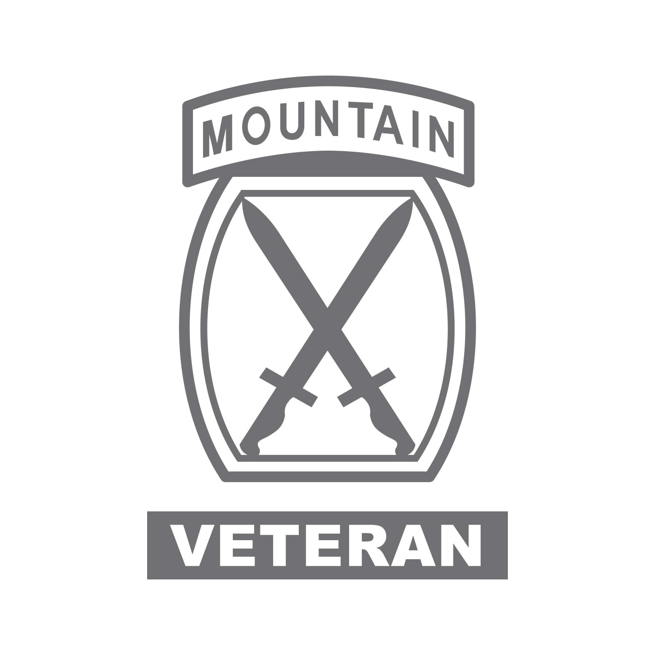 10th Mountain Division Veteran Sticker Decal Die Cut - Self Adhesive ...