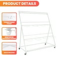 Flower Display Stand with Wheel,Flower Shelf White,Flower Stand ...