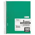 Mead, College Ruled 5-Subject Spiral Notebook, Multi School Supplies, 1 ...