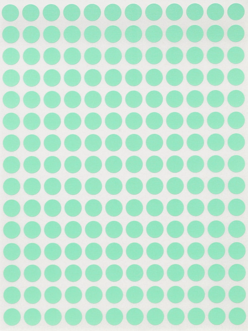 Royal Green Color Labels for Inventory ¼” inch 8mm ( 5/16 ) Small Dot ...