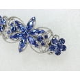 Faship Gorgeous Blue Rhinestone Crystal Flora Hair Barrette Clip - Walmart.com
