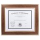 Lawrence Frames Walnut Wood & Silver 11x14 Matted to 8.5x11 Document/Diploma/Certificate Picture ...