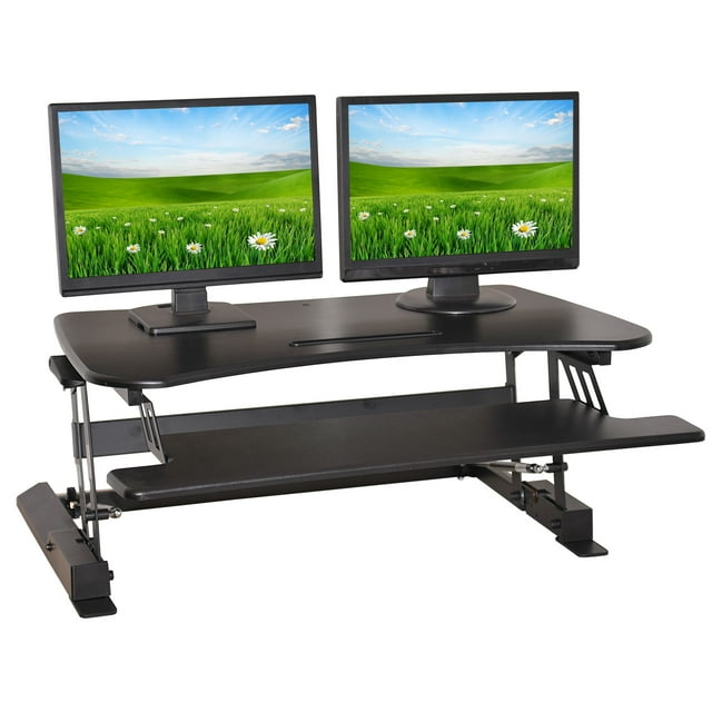 BOON Living Adjustable Desk Sit/Stand Computer Riser Office Ergonomic ...