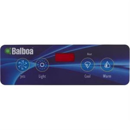 Balboa Duplex 4-Button Spa Side Overlay for 54130 - Jets, Light, Cool ...