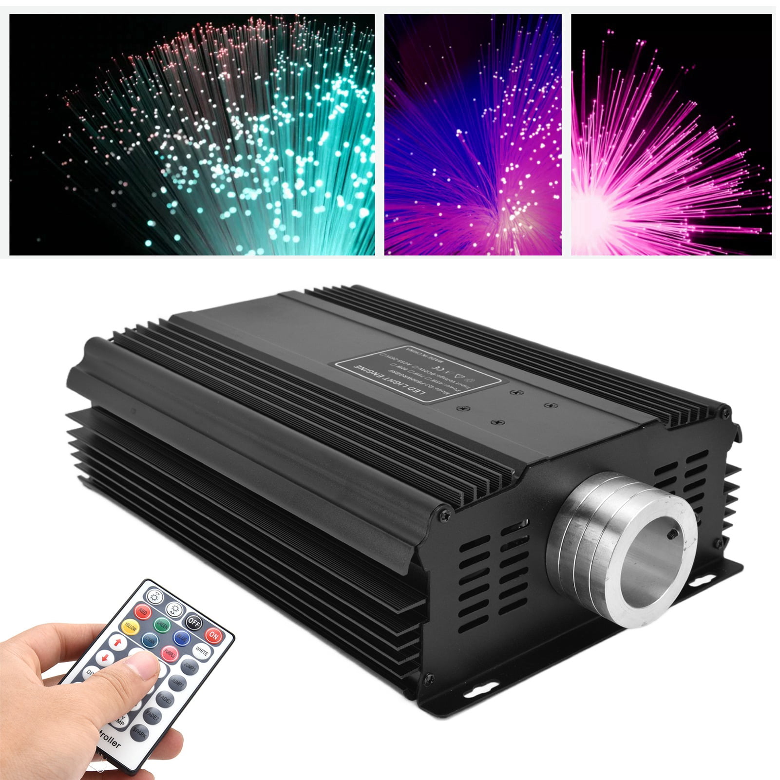 Fugacal 90W RGB+W Fiber Optic Stage Lights Kit With Remote Control ...
