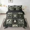Manfei Spooky Skull Ghost Bedding Comforter Set 7 Pieces,Gothic Theme ...